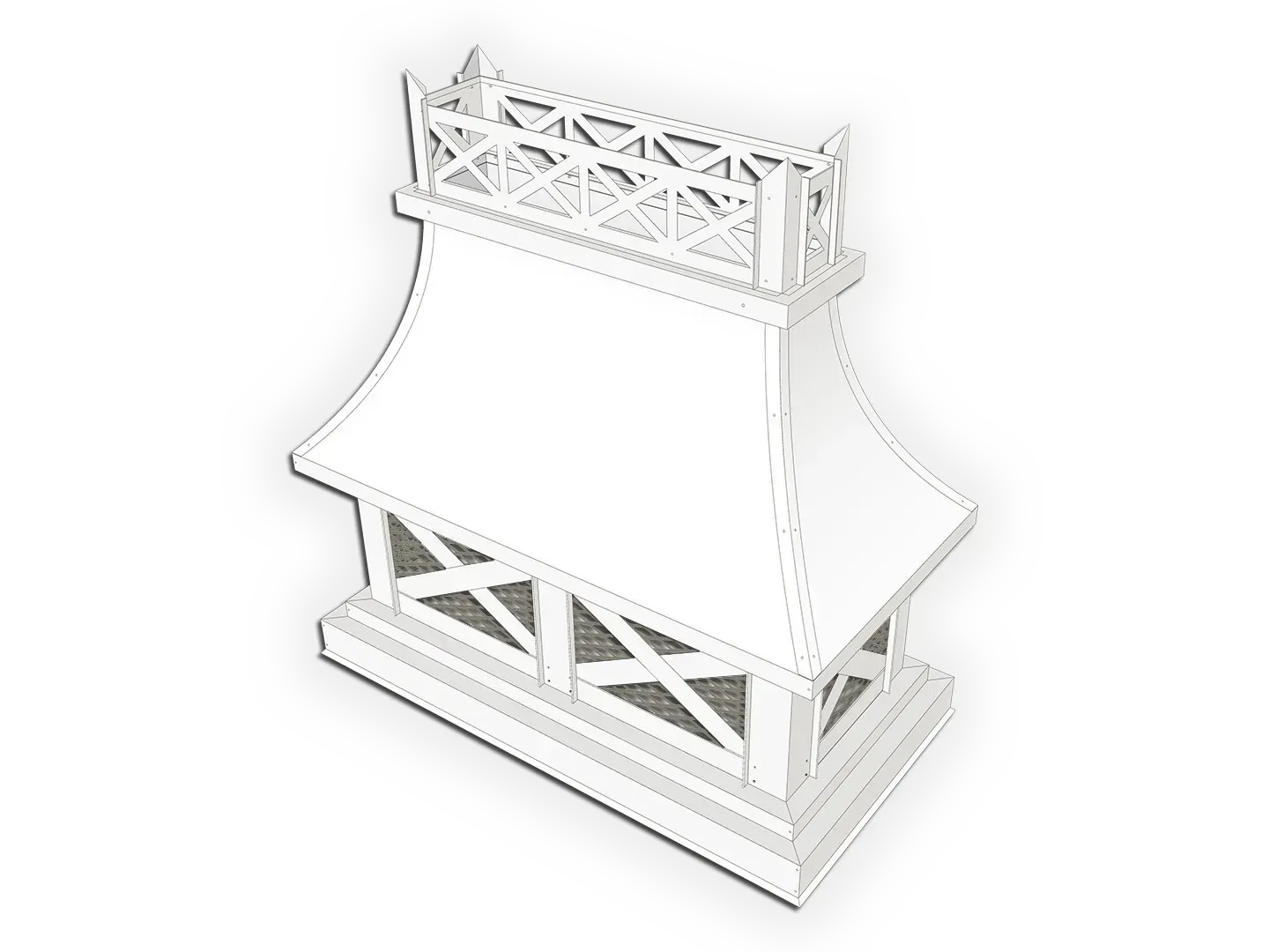 Crown Chimney Cap / Shroud | KM Sheet Metal